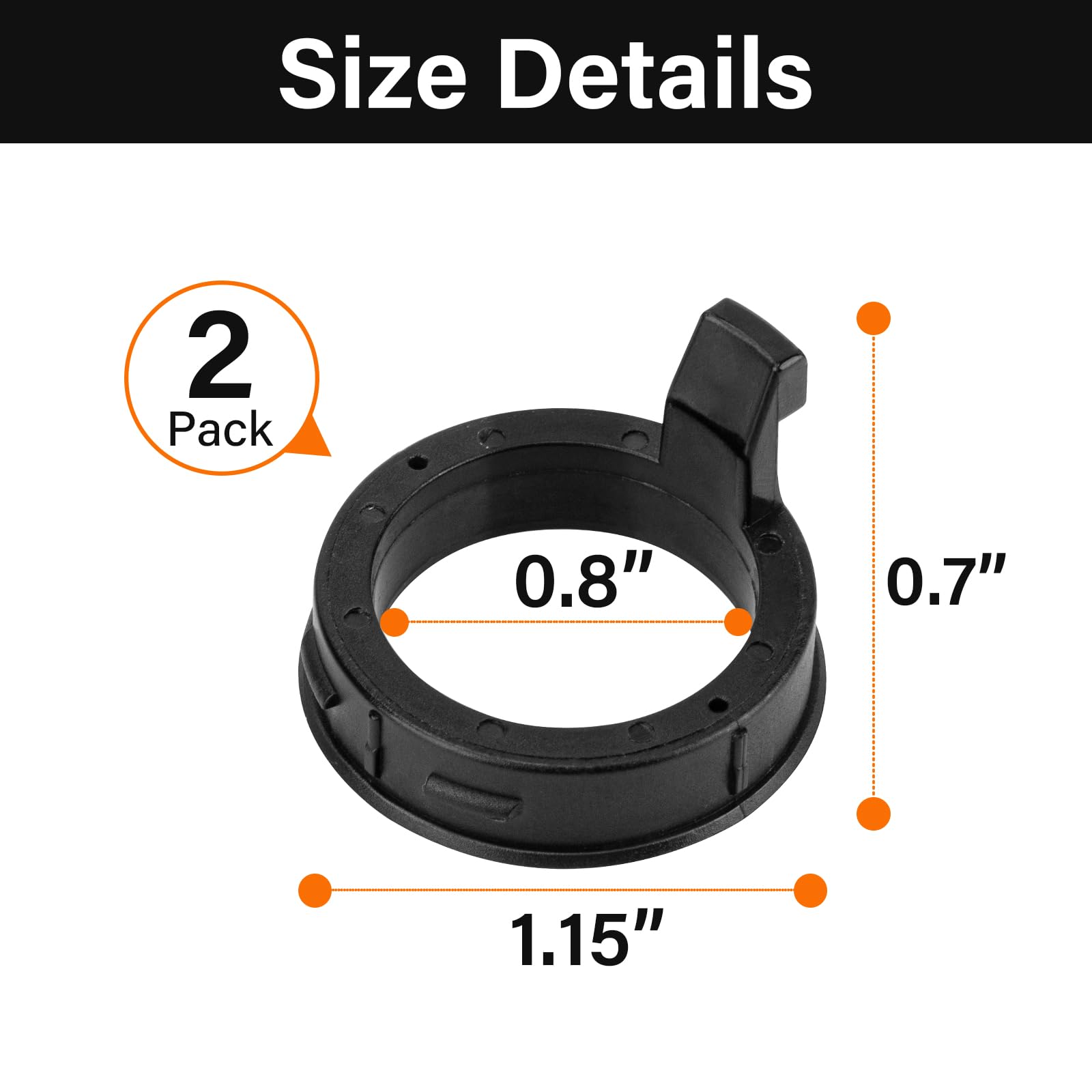 RP80977 Magnet Faucet Magnetic Ring Replacement Kit for Delta Kitchen Faucet, Plumbing Replacement Parts (2Pcs)