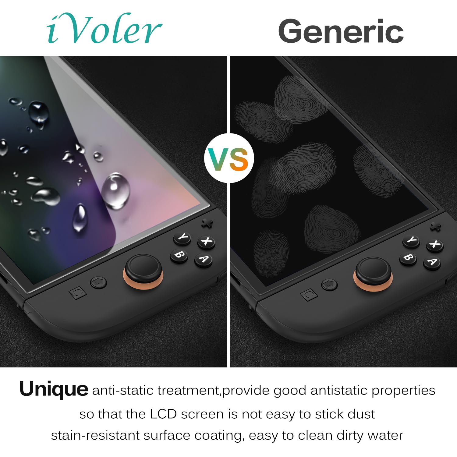 ivoler 4-Pack Screen Protector Tempered Glass for Nintendo Switch 2 [7.9 inch] 2025 with [Alignment Frame] Travel Case Friendly Accessories Transparent Clear Screen Protector for Nintendo Switch 2