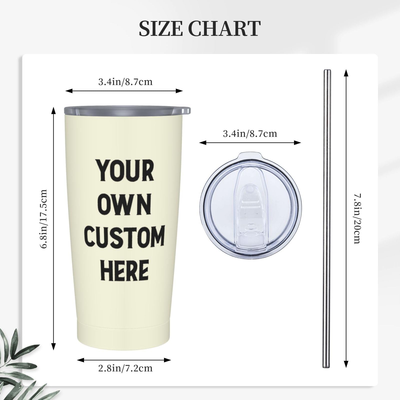 Personalized Coffee Tumbler with Text Custom Tumbler Cups with Straw Custom Stainless Steel Coffee Mug Travel Custom Travel Coffee Mugs Personalized