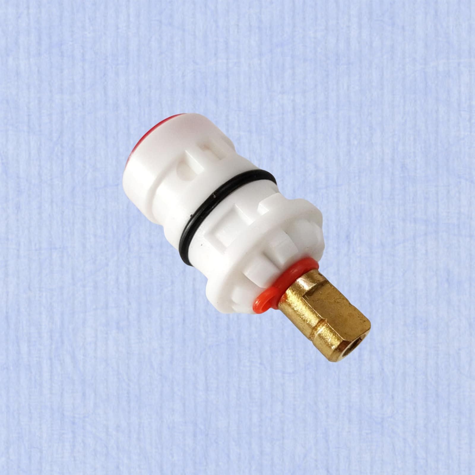 Replacement Faucet Valve Cartridge Insert,Mix Tap Inner Cartridge Replacement, Ceramic Faucet Valve for Double Handle Kitchen Basin Shower Faucet Part(Size: 23.5 * 47mm)(Blue)