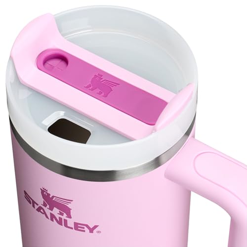 Stanley Quencher H2.0 Tumbler with Handle and Straw 30 oz | Flowstate 3-Position Lid | Cup Holder Compatible for Travel | Insulated Stainless Steel Cup | BPA-Free | Cherry Blossom
