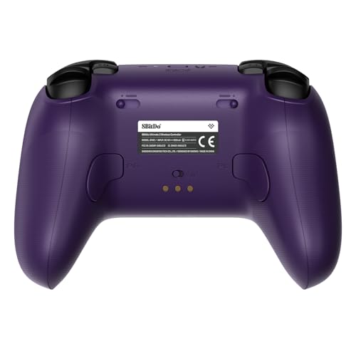8BitDo Ultimate 2 Wireless Controller for Windows & Android, Gaming Controller with TMR Joysticks, Switchable Hall Effect/Tactile Triggers, RGB Fire Ring, 8Speed Wireless Tech, Purple