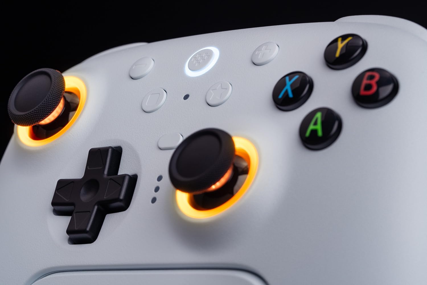 8BitDo Ultimate 2 Wireless Controller for Windows & Android, Gaming Controller with TMR Joysticks, Switchable Hall Effect/Tactile Triggers, RGB Fire Ring, 8Speed Wireless Tech, White