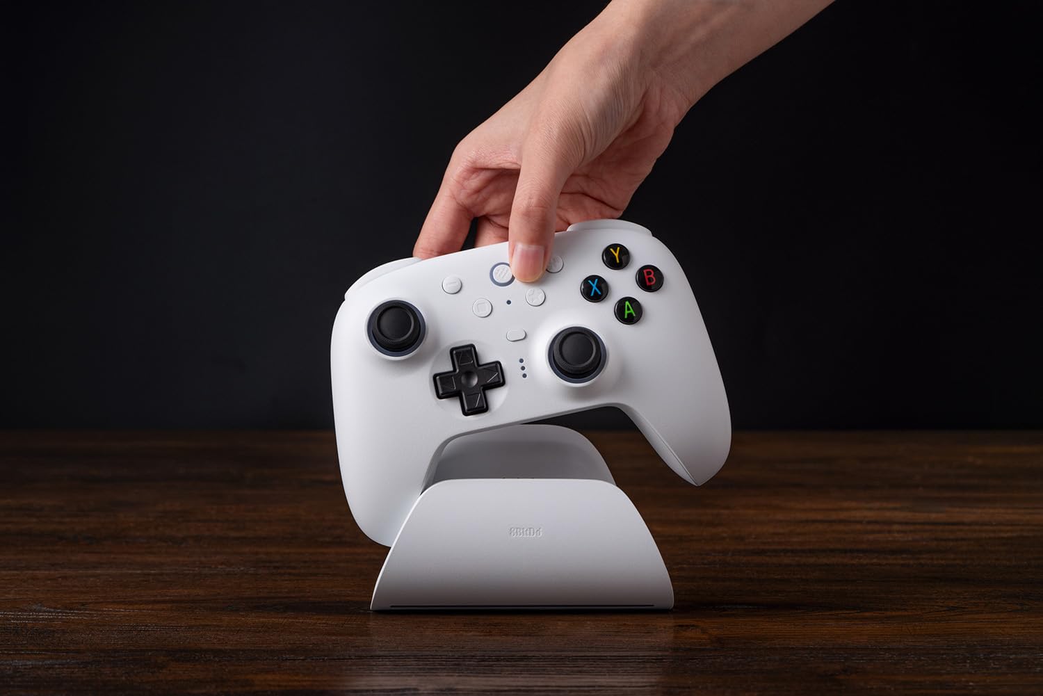 8BitDo Ultimate 2 Wireless Controller for Windows & Android, Gaming Controller with TMR Joysticks, Switchable Hall Effect/Tactile Triggers, RGB Fire Ring, 8Speed Wireless Tech, White