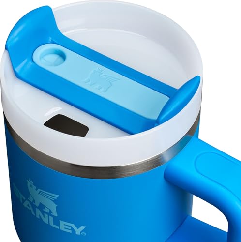 Stanley Quencher H2.0 Tumbler with Handle and Straw 20 oz | Flowstate 3-Position Lid | Cup Holder Compatible for Travel | Insulated Stainless Steel Cup | BPA-Free | Azure