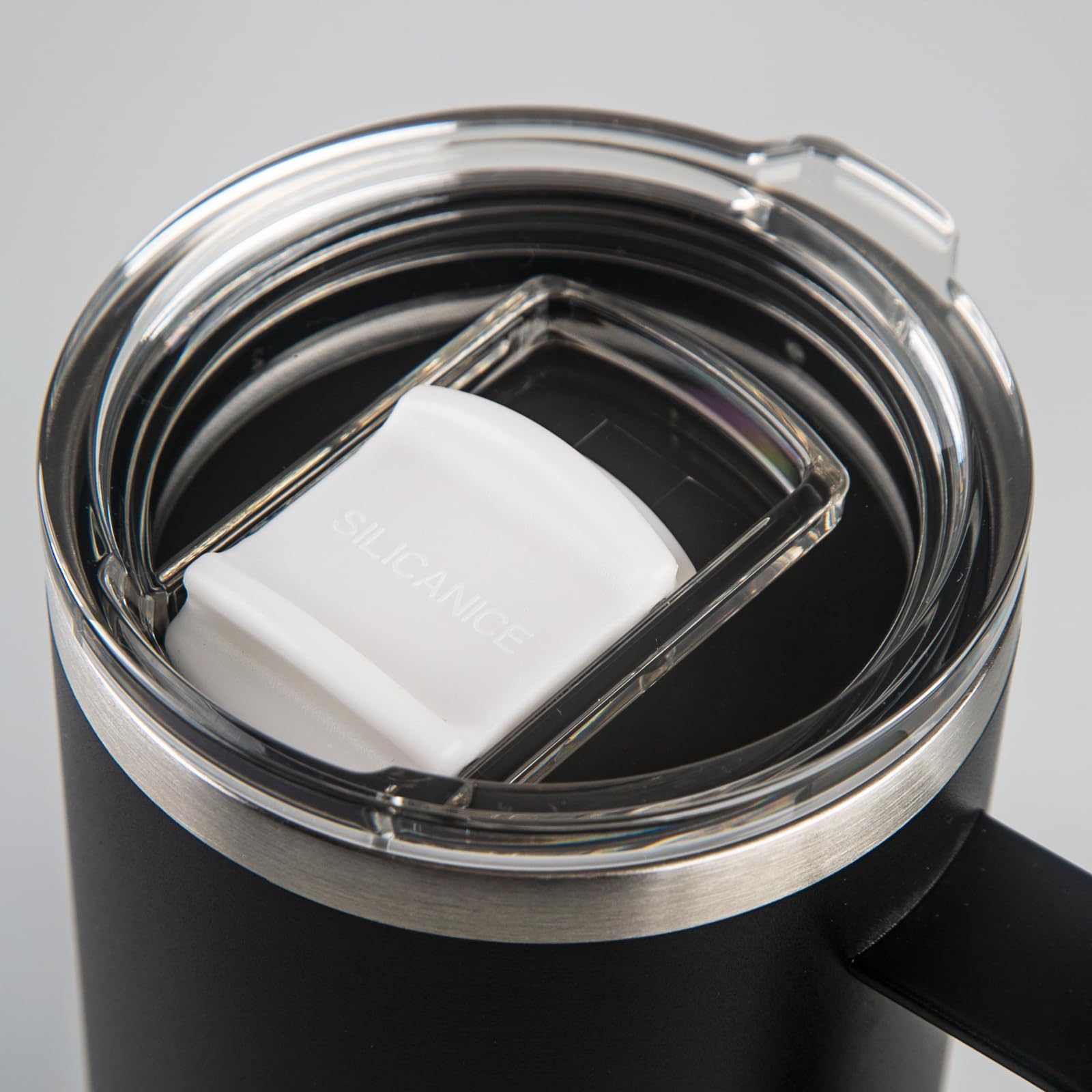 SILICANICE 24 oz stainless steel thermal coffee mug, double-layer insulation, easy to hold and clean, suitable for coffee, cola, protein powder, beer, car water cup