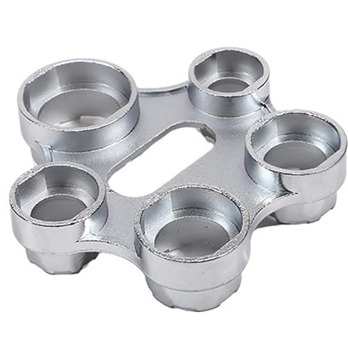 ESPETIO Faucet Aerator Removal Tool 10 in 1 Alloy Universal Metal Aerator Key Wrench Tool for Bathroom or Kitchen, Built-in Faucet Cache Aerators and Male Threads Aerators with Flat Groove