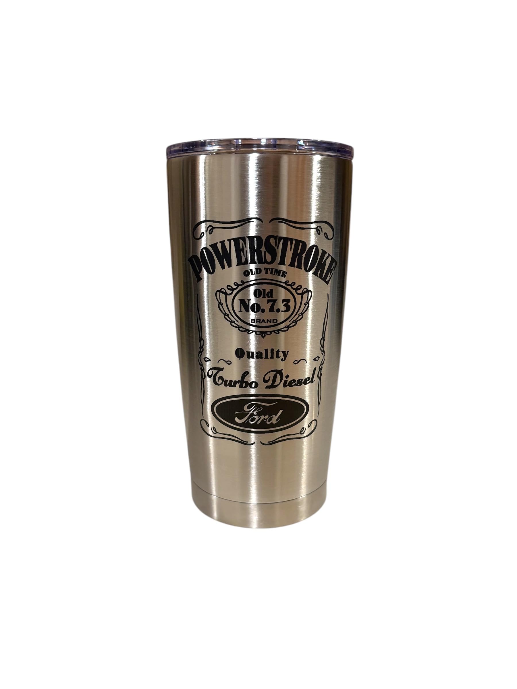 6.7 Diesel Truck Whiskey Stainless Steel Tumbler 20oz w/Lid