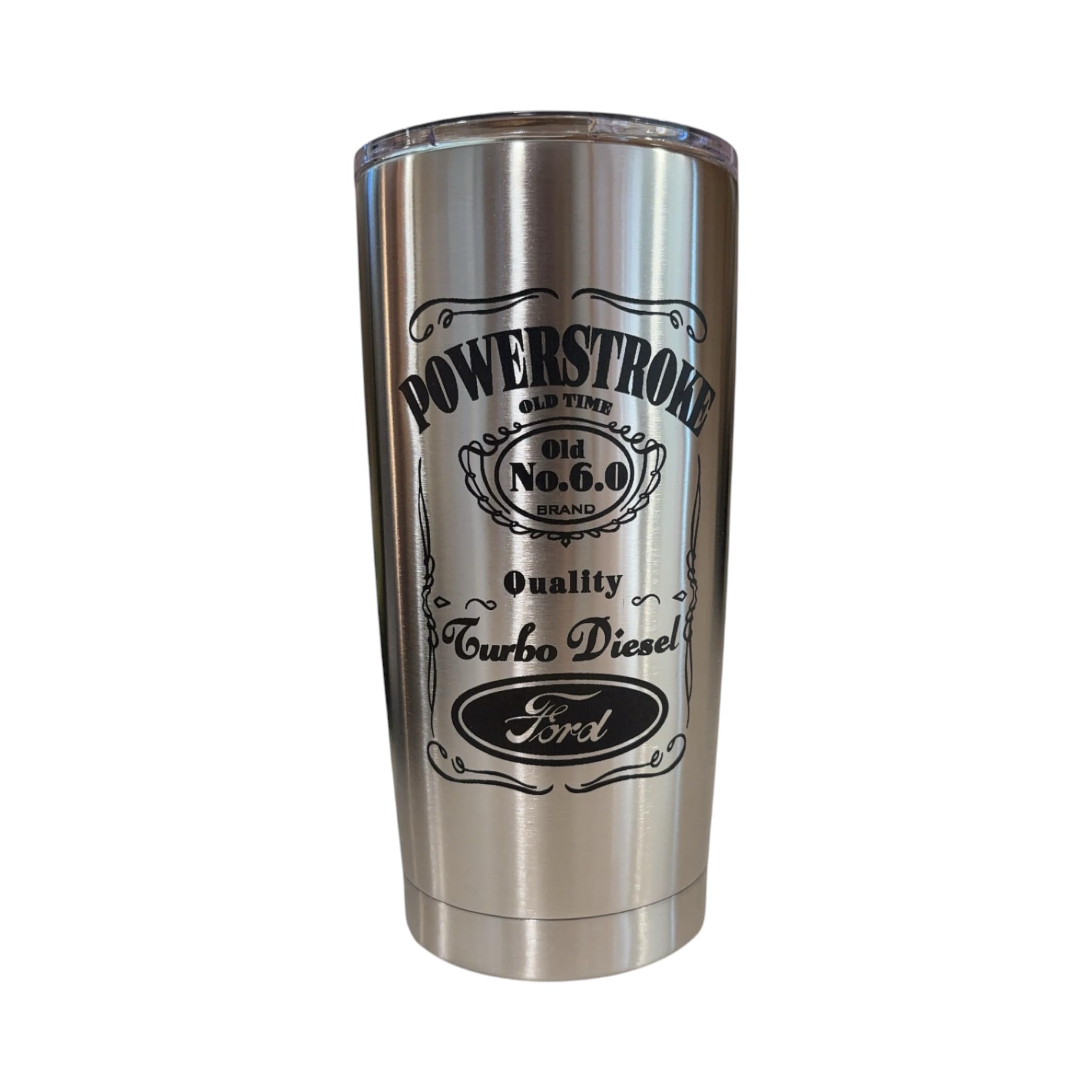 6.7 Diesel Truck Whiskey Stainless Steel Tumbler 20oz w/Lid