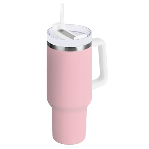 RPLIFE Gradient Pink Stainless Steel Bottle, Insulated Cups with Lids, Tumbler for Men