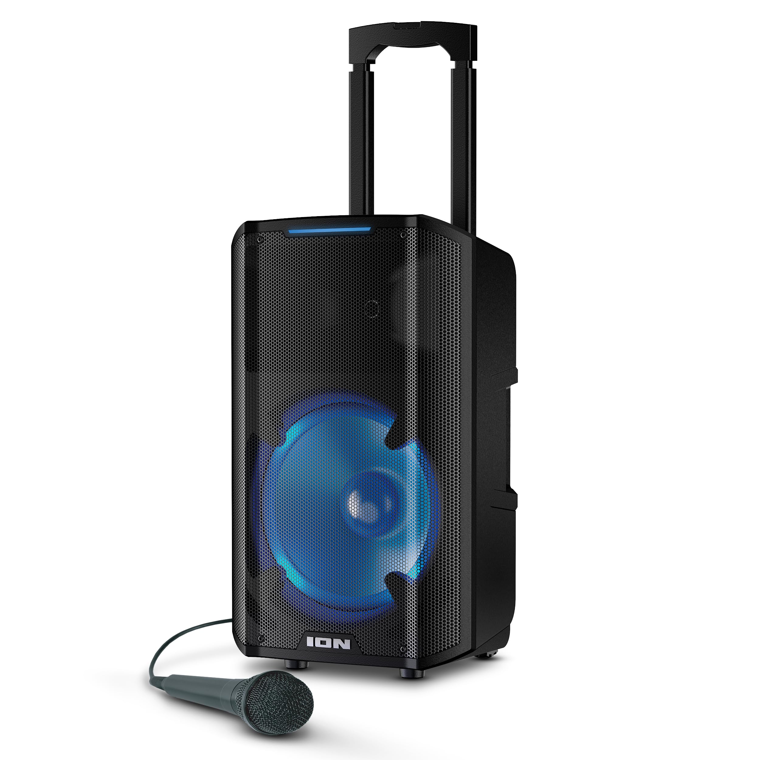 Ion Audio Trouper 300 - Battery Powered Portable Bluetooth Speaker with Rechargeable Battery, Multi-Channel Mixer and Lights (Renewed)