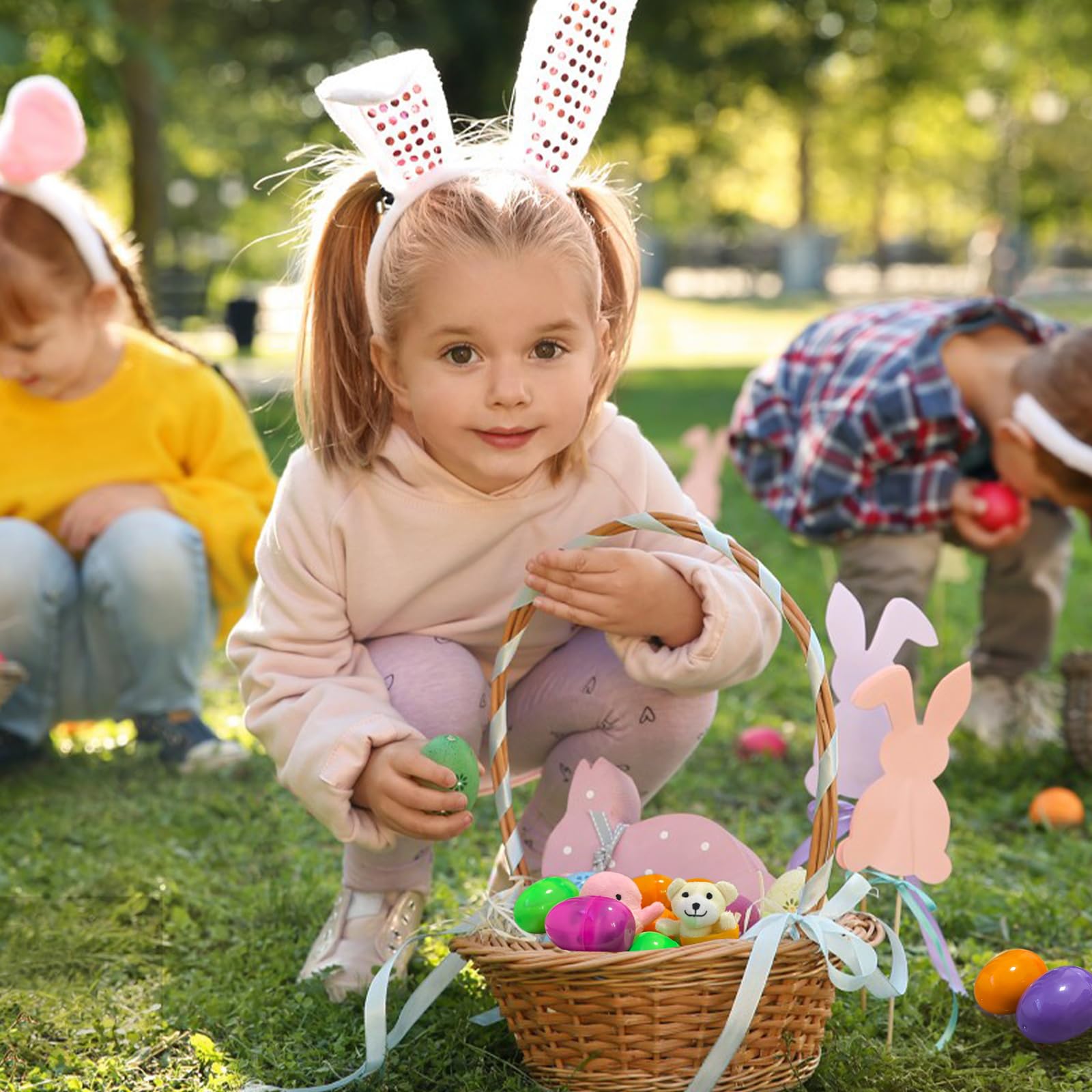 30 Pcs Prefilled Easter Eggs with Mini Animal Finger Puppets Toys for Toddlers and Kids Pre Stuffed Cool Stuff Fillers for Easter Egg Hunt Easter Basket Stuffers Small Cute Farm Animal Prize Supplies
