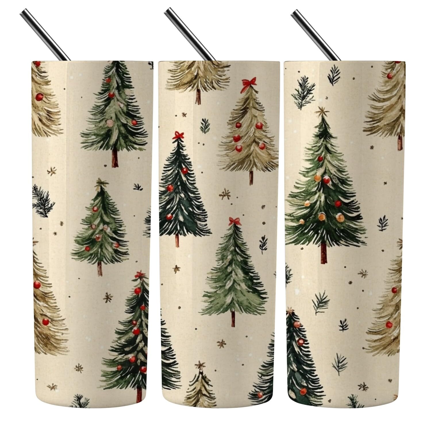 Medpol rustic christmas theme insulated tumblers coffee cup Gift,rustic christmas theme Drinking Glasses-Tea Cup-Coffee Mug tumbler with lid and straw 20 oz insulated tumbler cups