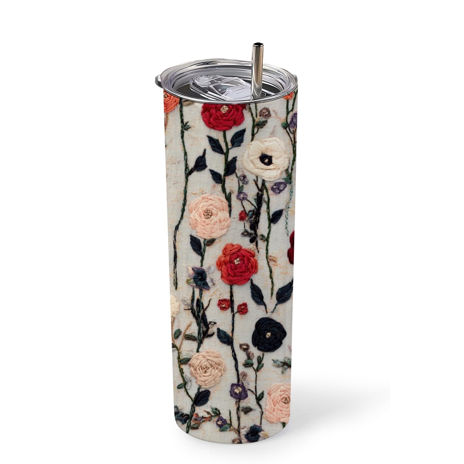 Medpol roses insulated tumblers coffee cup Gift,roses Drinking Glasses-Tea Cup-Coffee Mug tumbler with lid and straw 20 oz insulated tumbler cups