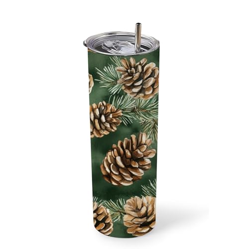 Medpol rustic christmas theme insulated tumblers coffee cup Gift,rustic christmas theme Drinking Glasses-Tea Cup-Coffee Mug tumbler with lid and straw 20 oz insulated tumbler cups