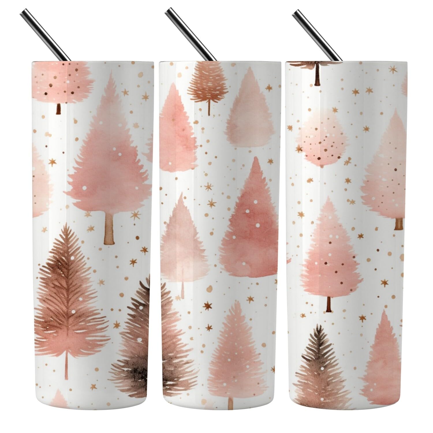 Cartoon Christmas Tree insulated tumblers,Cartoon Christmas Tree coffee cup Gift,Cartoon Christmas Tree Drinking Glasses-Tea Cup-Coffee Mug tumbler with lid and straw 20 oz insulated tumbler cups