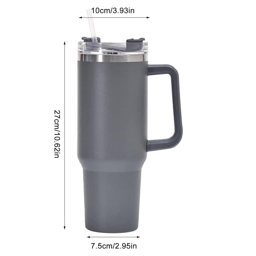 Chau Stainless Steel Mugs - Insulated Travel Cups with Handle & Lid, Multi-Color Design for Hot & Cold Drinks