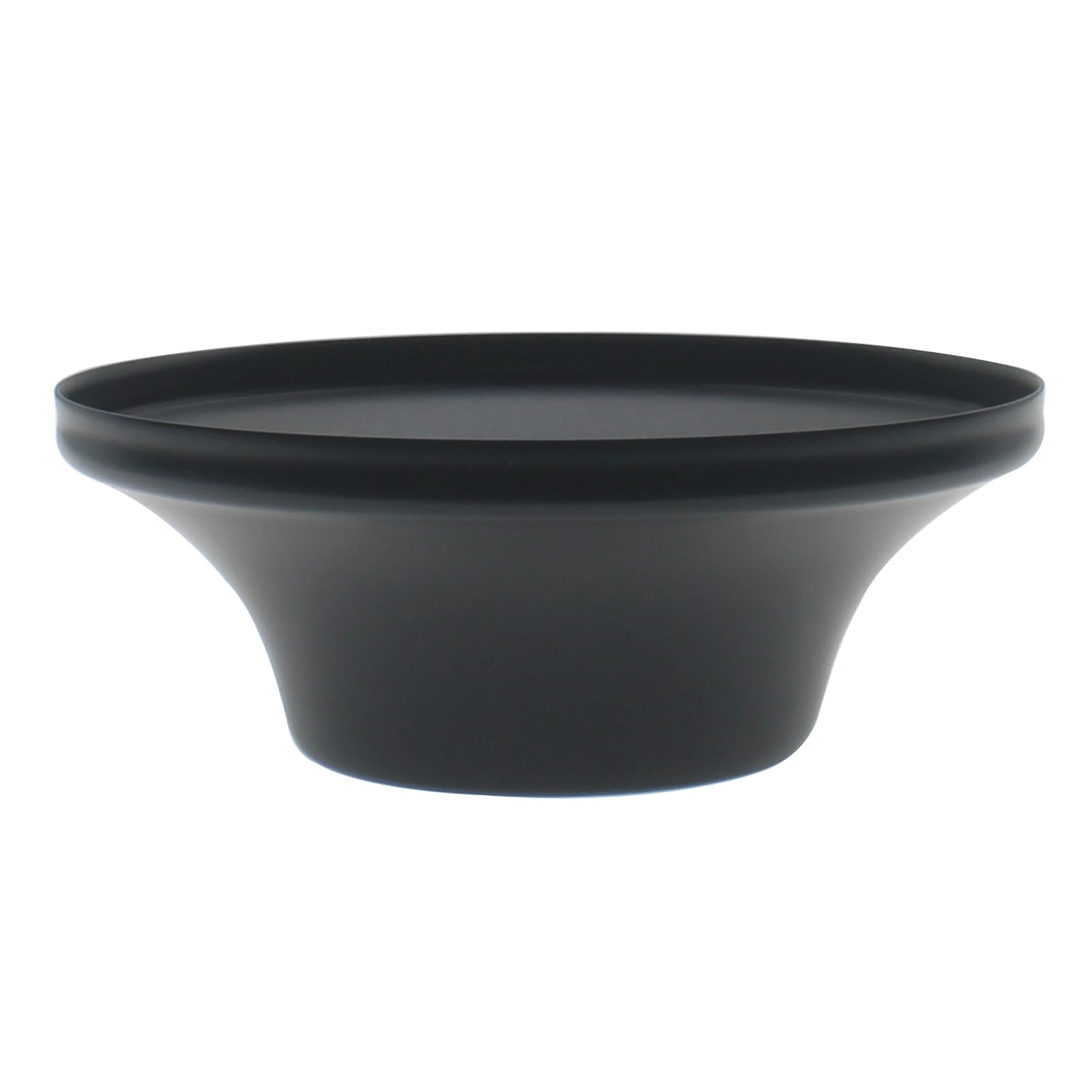 GWYAN 1Pcs Matt Black Steel Tapered Flange Cover Bell Flange Cover Suitable for Faucet or Pipe Decoration