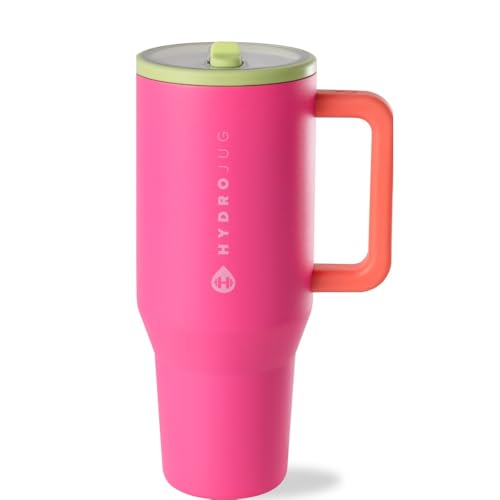 HydroJug Orchid 32oz Traveler + Replacement Straws