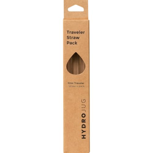 HydroJug Orchid 32oz Traveler + Replacement Straws