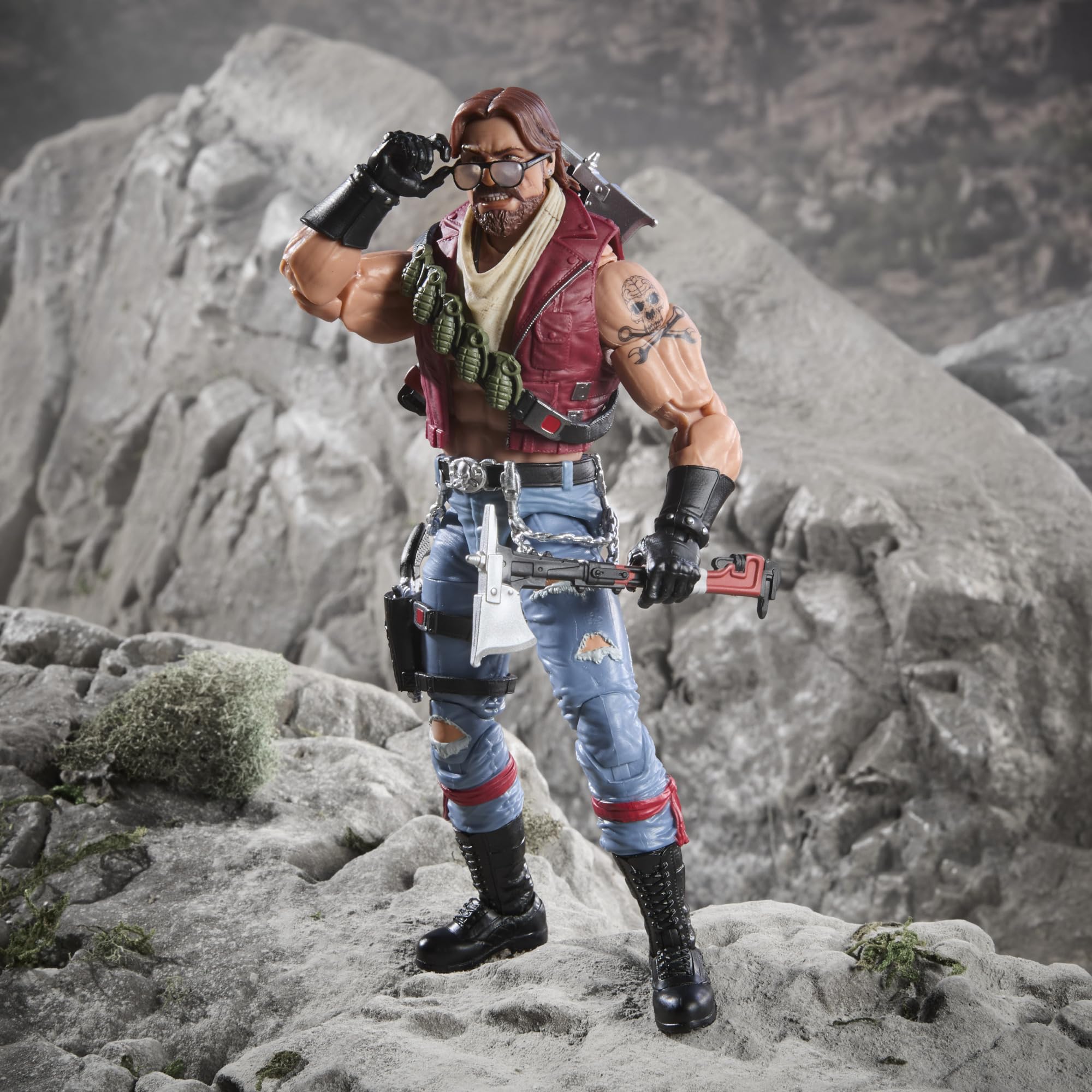 G.I. Joe Classified Series #167, Dreadnok Monkeywrench, Collectible 6 Inch Action Figure with 10 Accessories
