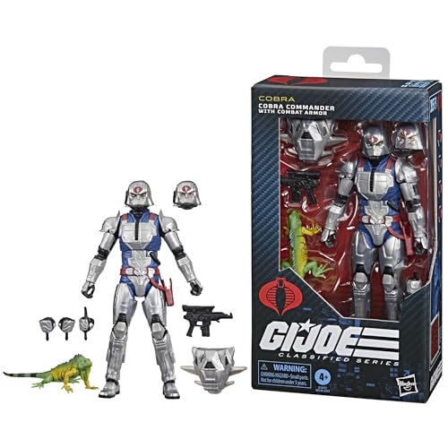 G.I. Joe Classified Series #168, Cobra Commander with Combat Armor, Collectible 6 Inch Action Figure with 7 Accessories