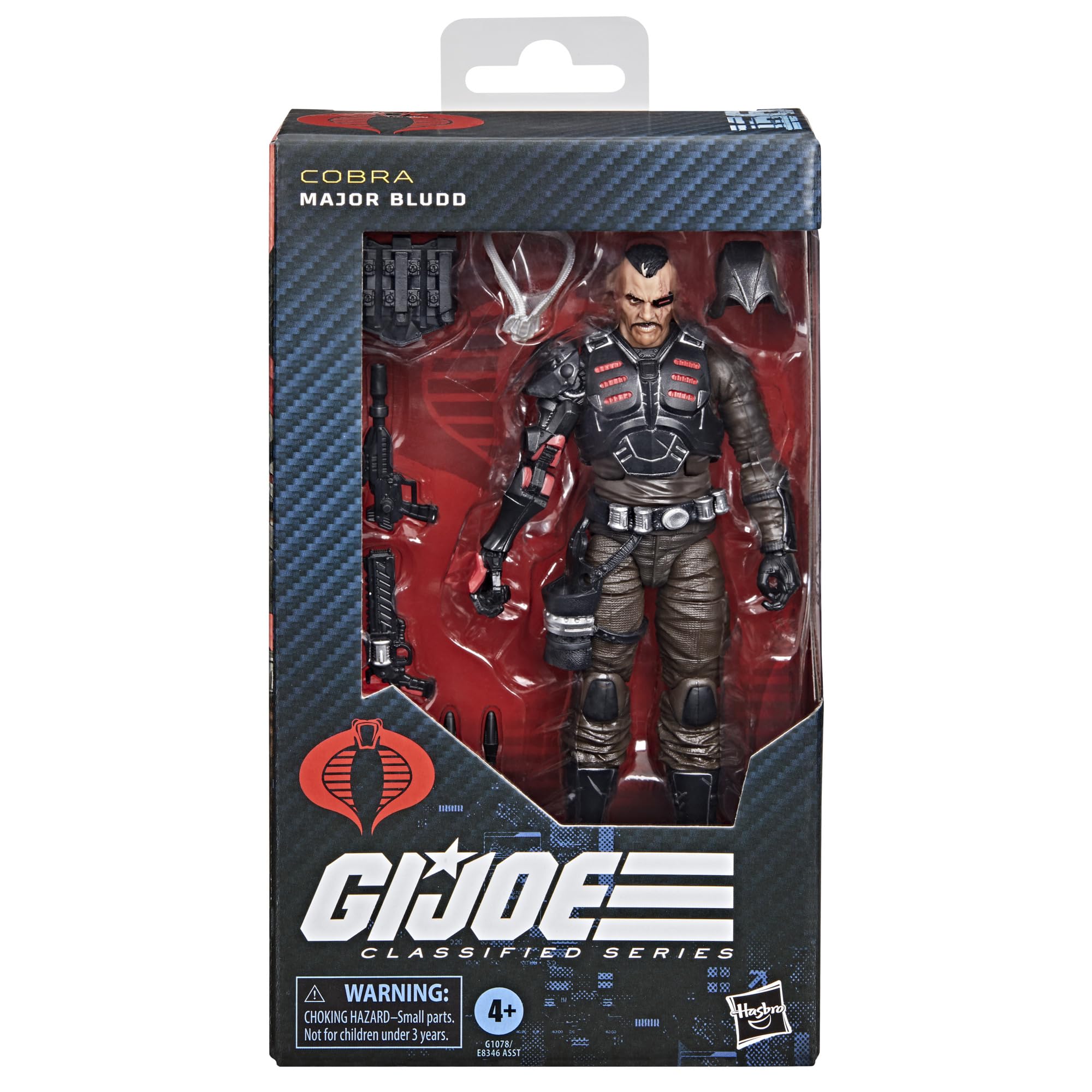 G.I. Joe Classified Series #166, Major Bludd, Collectible 6 Inch Action Figure with 7 Accessories