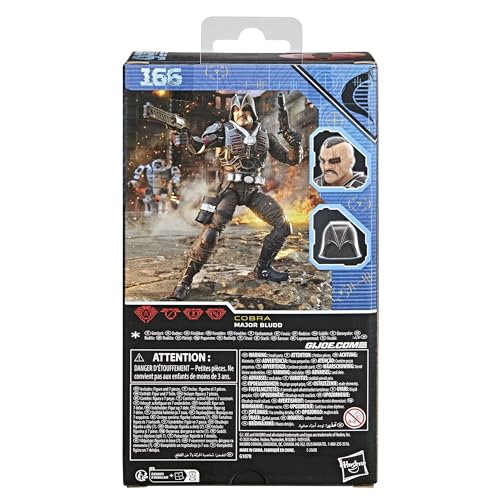 G.I. Joe Classified Series #166, Major Bludd, Collectible 6 Inch Action Figure with 7 Accessories