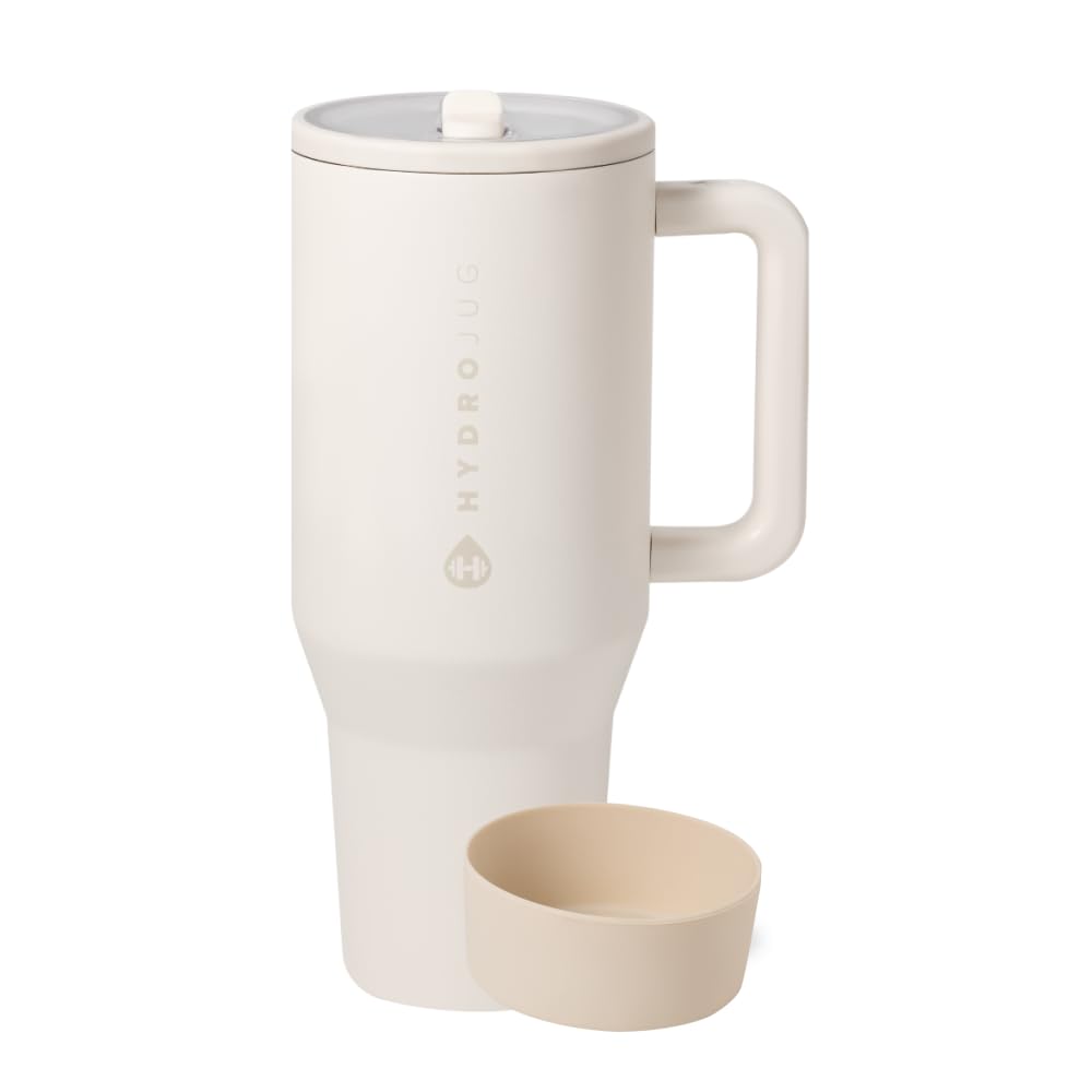 HydroJug Cream 40oz Traveler + Boot