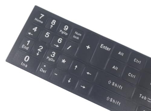 2PCS Number Keyboard Stickers, Universal Matte Keyboard Number Pad Replacement Stickers for Wireless Numeric Pad Keypad of Laptop, Desktop, Computer