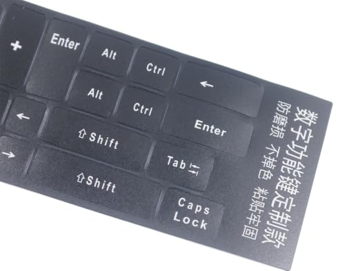 2PCS Number Keyboard Stickers, Universal Matte Keyboard Number Pad Replacement Stickers for Wireless Numeric Pad Keypad of Laptop, Desktop, Computer