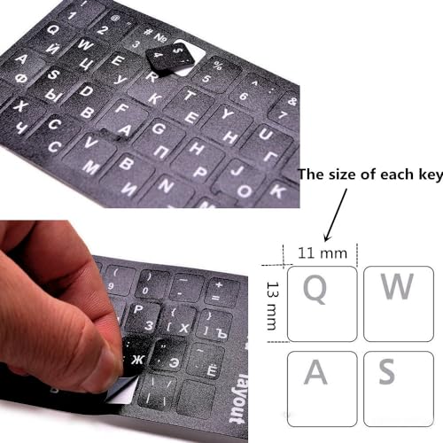 2PCS Number Keyboard Stickers, Universal Matte Keyboard Number Pad Replacement Stickers for Wireless Numeric Pad Keypad of Laptop, Desktop, Computer