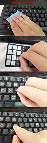2PCS Number Keyboard Stickers, Universal Matte Keyboard Number Pad Replacement Stickers for Wireless Numeric Pad Keypad of Laptop, Desktop, Computer