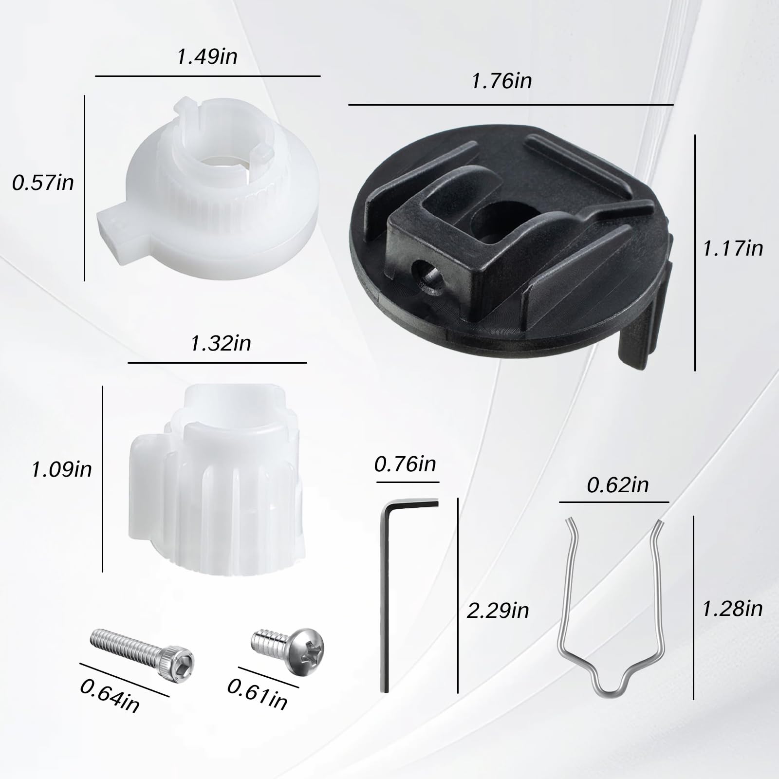 YAFIYGI 7Pcs Shower Handle Adapter Plastic Kit Compatible with Moen Posi-Temp Single Handle Tub Faucet Valve Handle Replacement Kit for 116653 Shower Handle Replacement Adapter Kit
