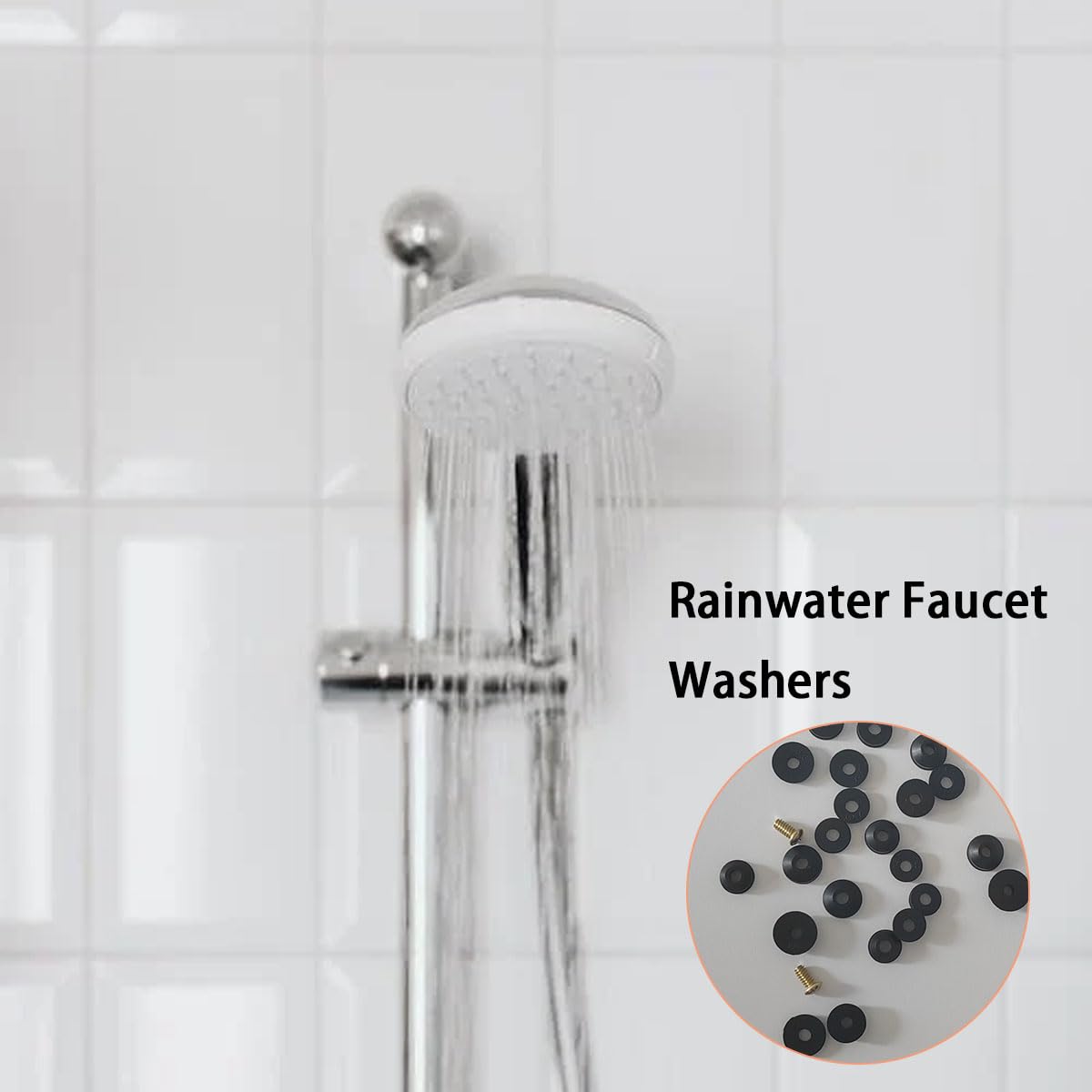 58 PCS Faucet Washers, Faucet Washer Assortment Kit, Flat and Beveled Faucet Washers, Beveled Faucet Washers Hose Repair Kit, Faucet Washers Assorted Kit