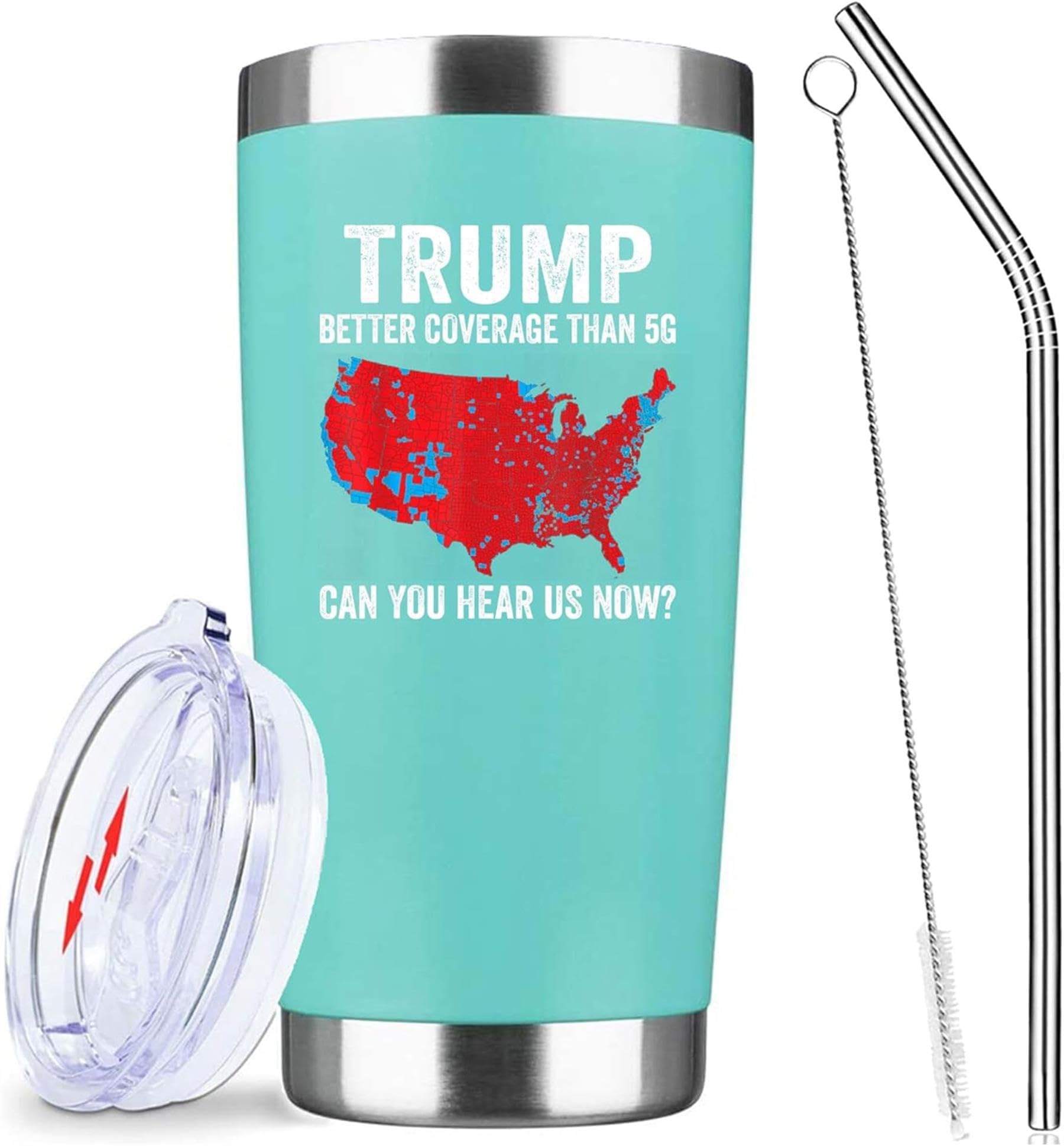 ATHAND Trumps Better Coverage Than 5G,Trumps Merchandise,Trump Mug,Trump Gifts,20 Oz Stainless Steel Vacuum Tumbler Travel Coffee Mugs