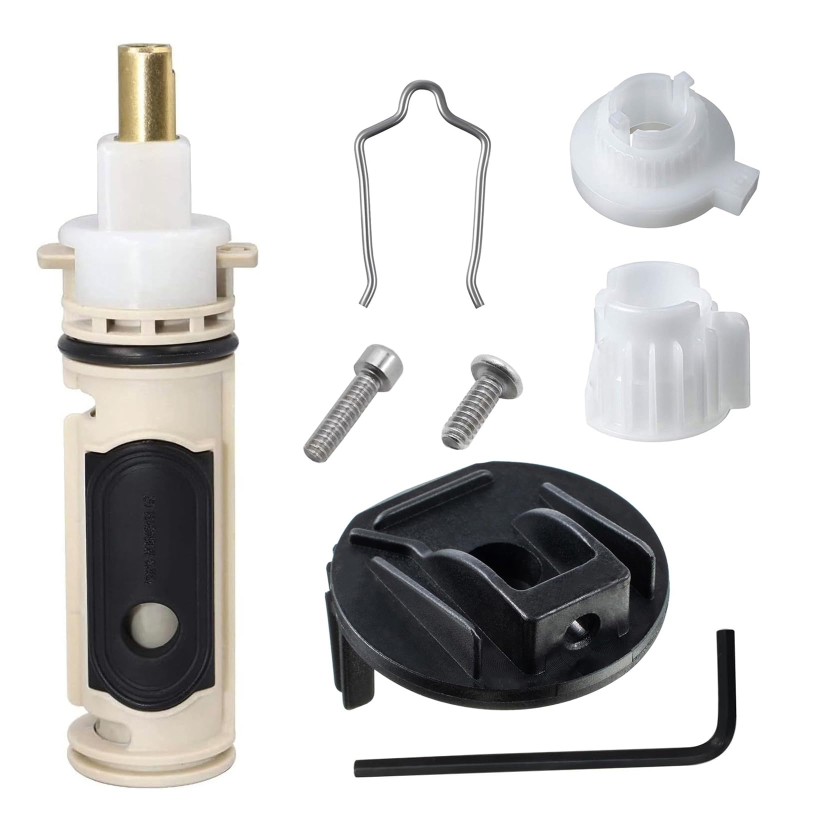 1222 Replacement Cartridge with 116653 Handle Adapter Kit for Moen, Compatible with One Hanlde Posi Temp Faucet