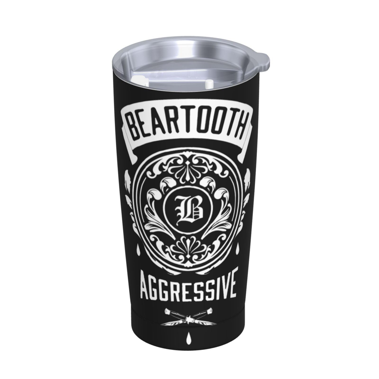 ONIAWO Beartooths Band Stainless Steel Insulated Tumbler 20oz with lid Travel Mug with Straw for Cold Hot