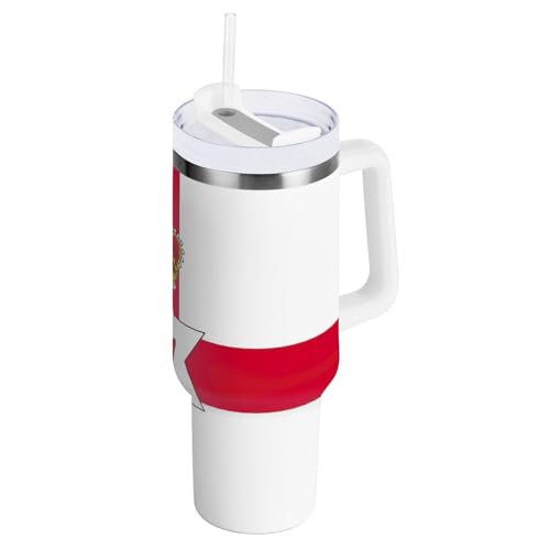 ODAWA 40oz Northern Ireland Flag Vacuum Insulated Tumbler with Lid and Straw Fall Insulated Tumbler