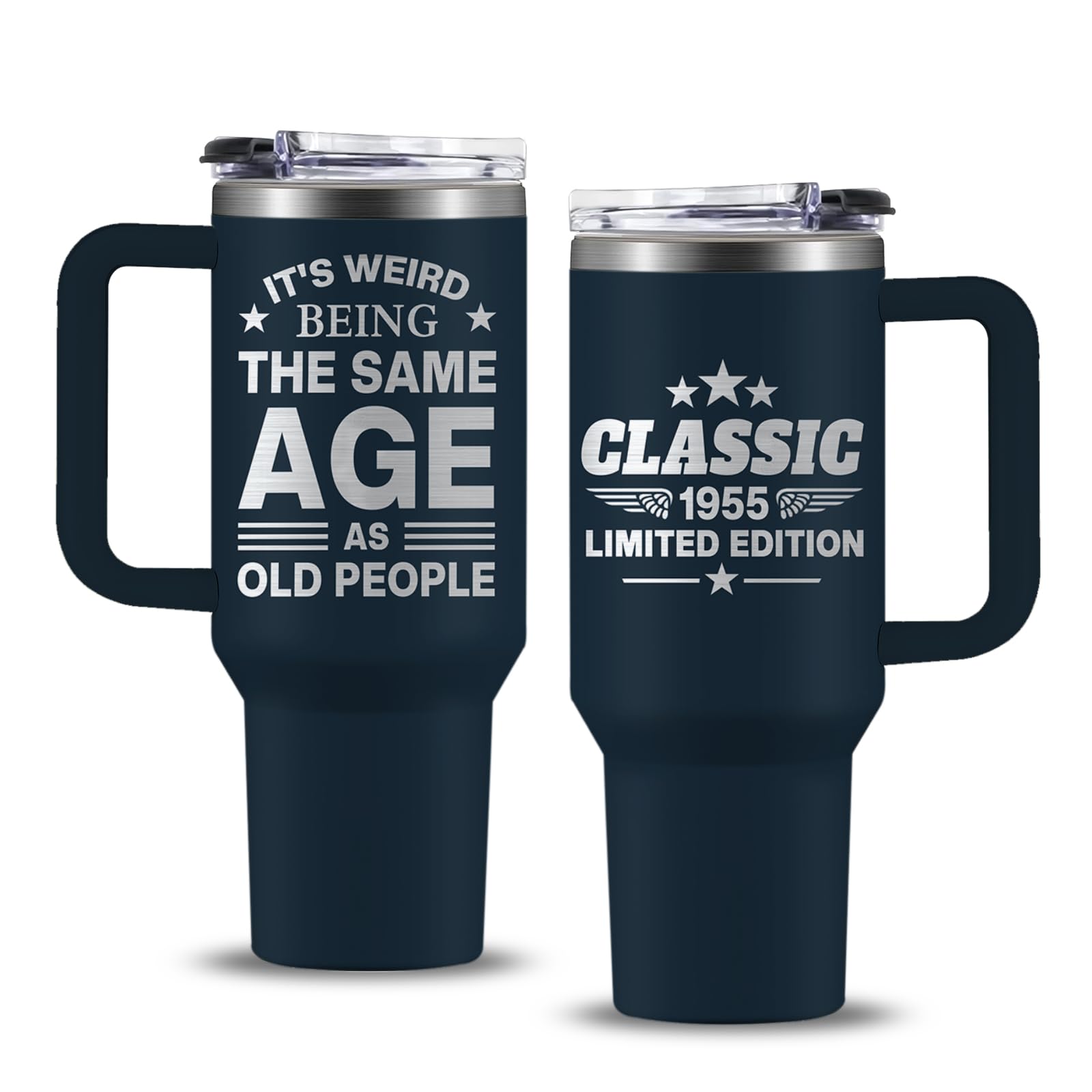 NIAXAUYT 70th Birthday Gifts for Men, 70th Birthday Tumbler 40oz, Funny 1955 Birthday Gifts for Men, Birthday Gifts for Men Turning 70 Year Old Gifts For Men Him Husband Dad Grandpa