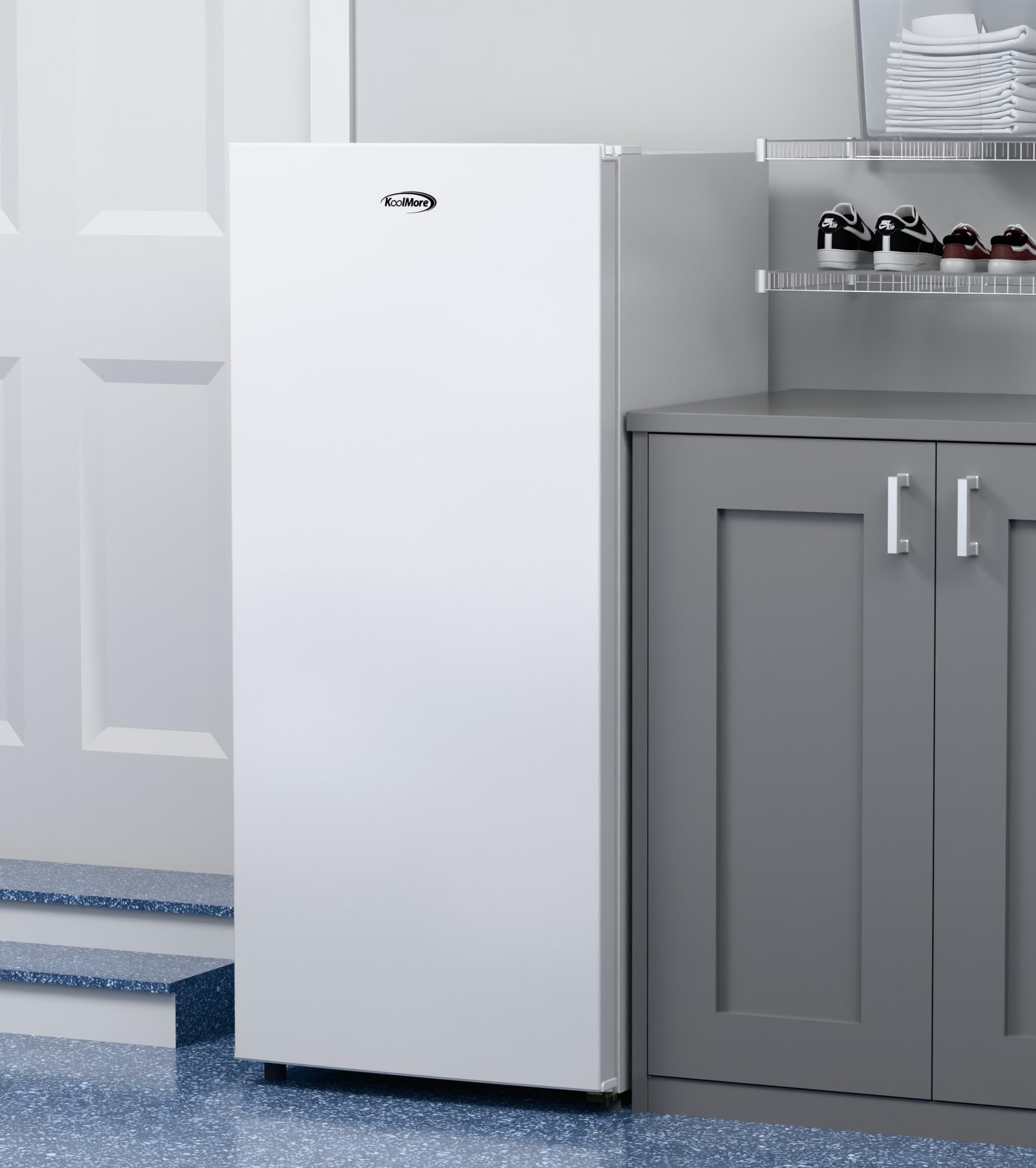 KoolMore KM-RUF-7S 7 cu. ft. Convertible Garage Ready Upright Freezer/Refrigerator in White