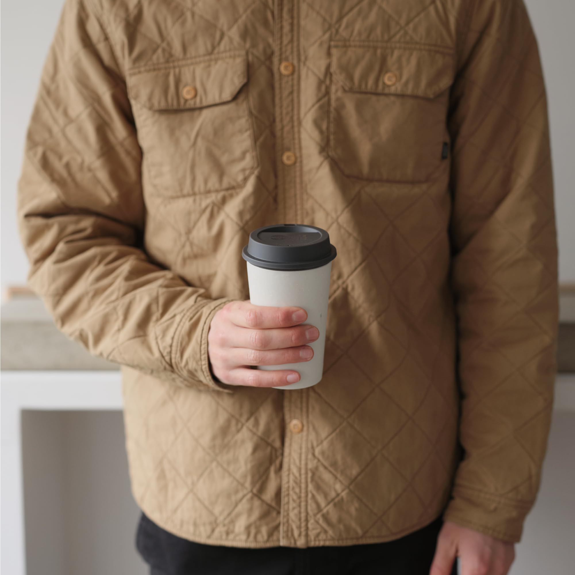 Circular & Co Reusable NOW Coffee Cup - 12oz - Insulated Travel Mug - Made from Recycled Single Use Coffee Cups - Portable Coffee Tumbler - 100% Recyclable - BPA Free - Dishwasher Safe
