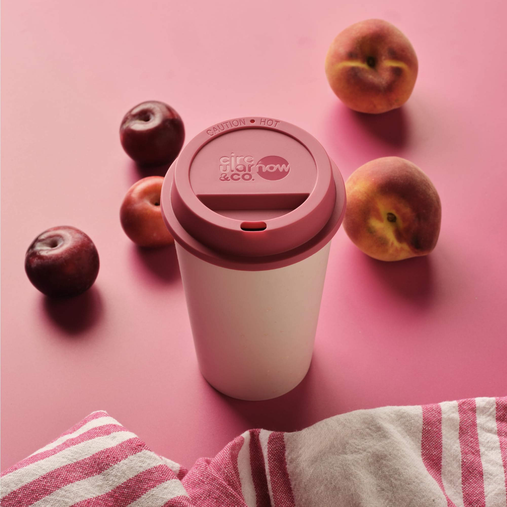 Circular & Co Reusable NOW Coffee Cup - 12oz - Insulated Travel Mug - Made from Recycled Single Use Coffee Cups - Portable Coffee Tumbler - 100% Recyclable - BPA Free - Dishwasher Safe