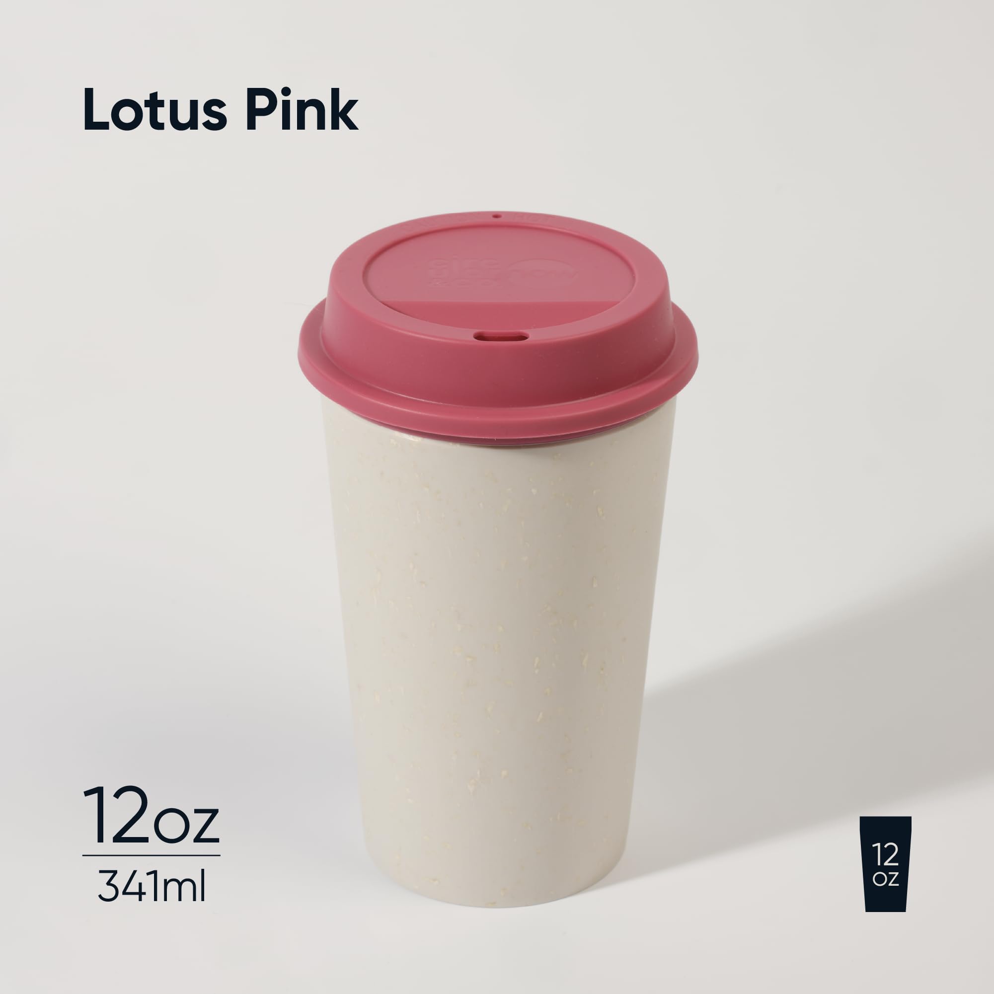 Circular & Co Reusable NOW Coffee Cup - 12oz - Insulated Travel Mug - Made from Recycled Single Use Coffee Cups - Portable Coffee Tumbler - 100% Recyclable - BPA Free - Dishwasher Safe
