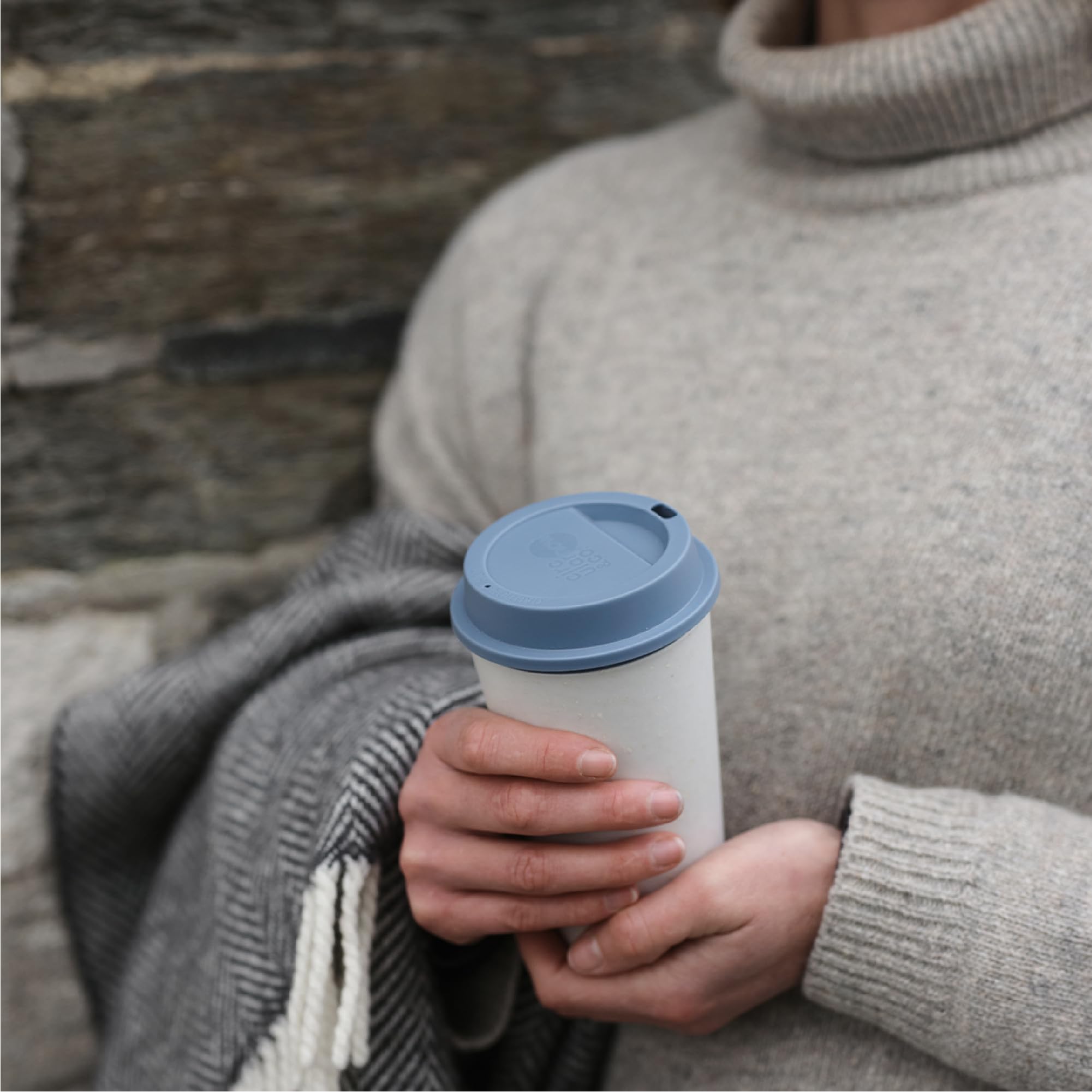 Circular & Co Reusable NOW Coffee Cup - 12oz - Insulated Travel Mug - Made from Recycled Single Use Coffee Cups - Portable Coffee Tumbler - 100% Recyclable - BPA Free - Dishwasher Safe