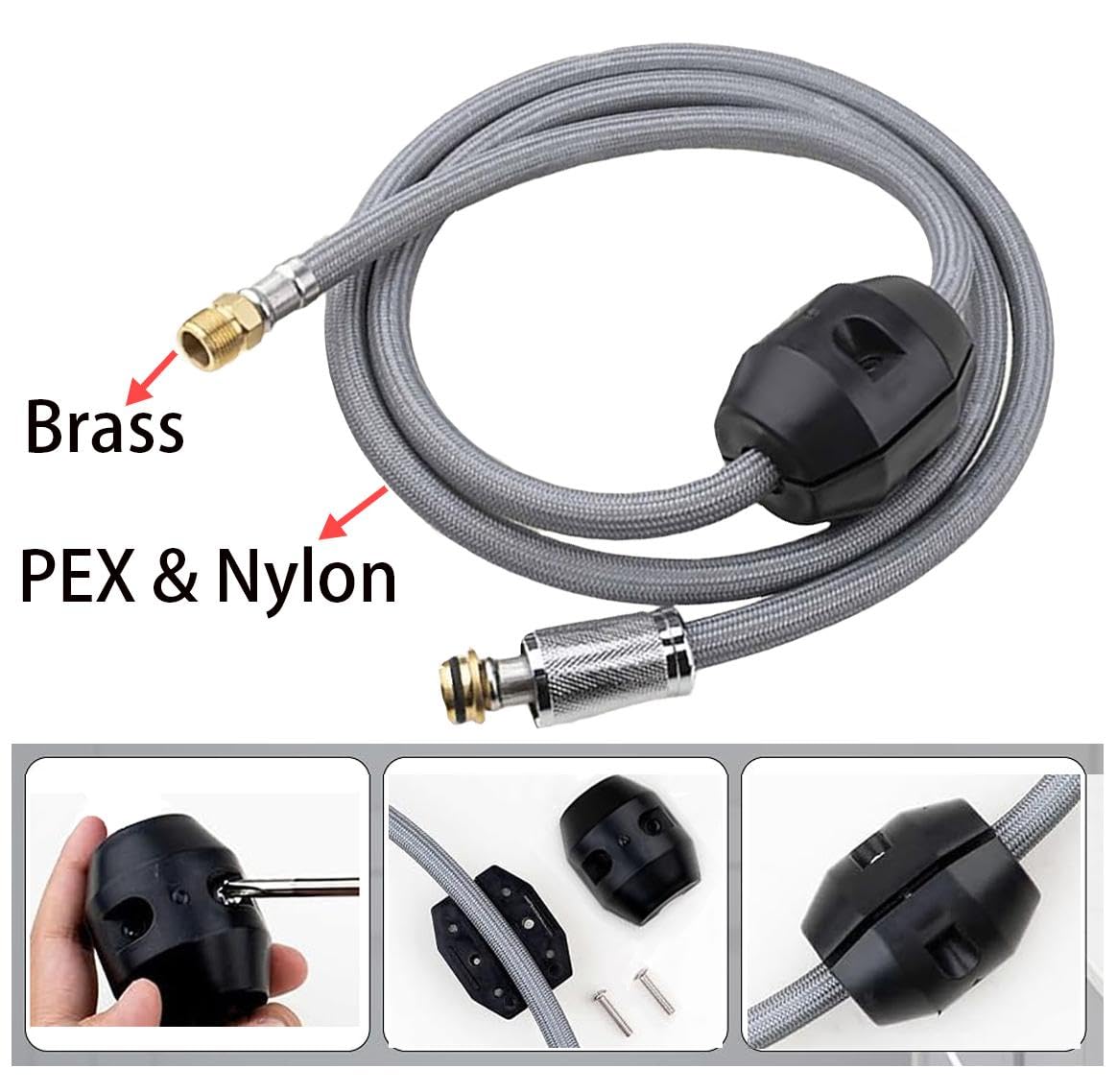 Pull-out Faucet Hose Replacement Compatible for Grohe 48293000 Flexible Shower