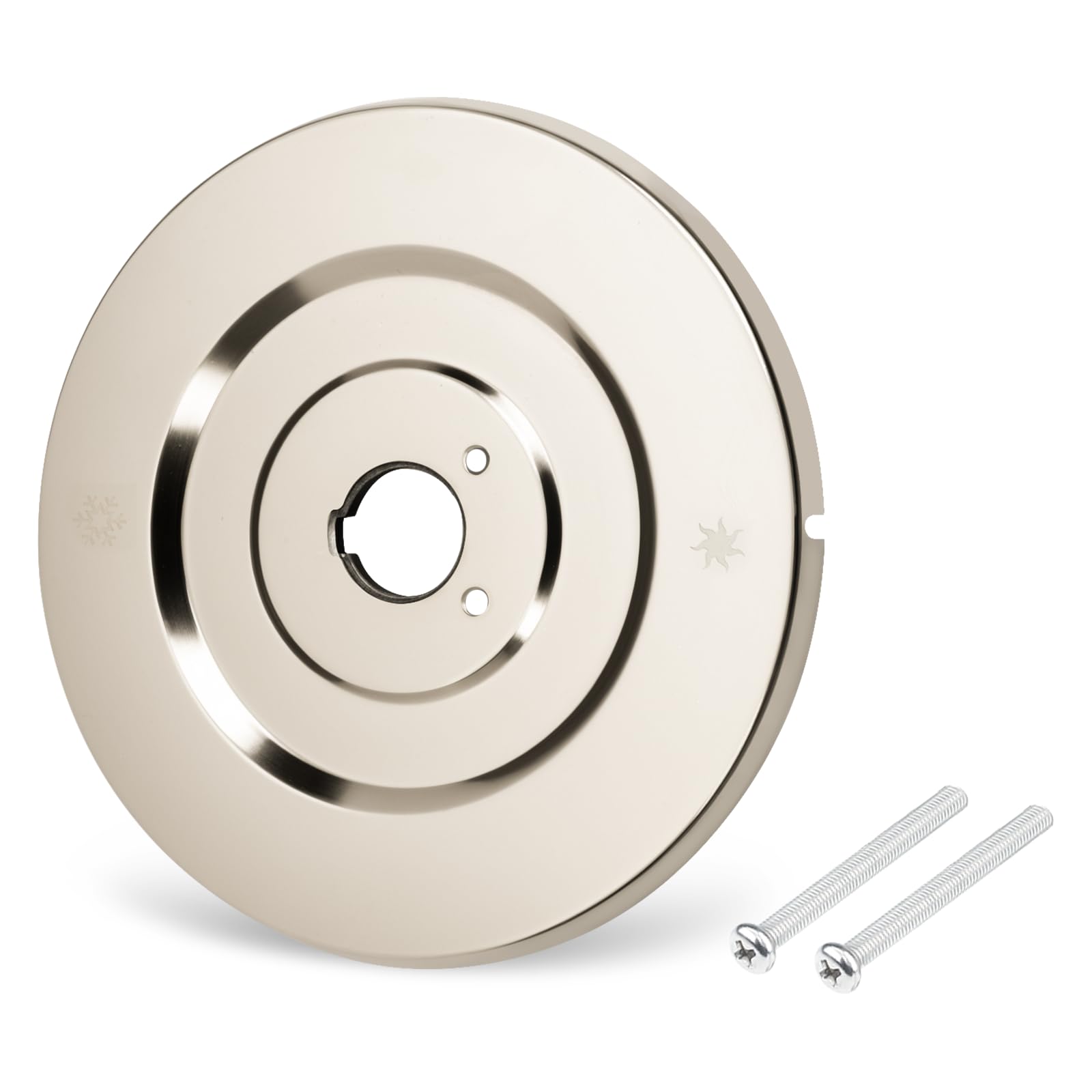 BROQIXIN 16090 Escutcheon Replacement for Moen Chateau Collection,Compatible with One-Handle Tub and Shower Faucets, Brushed Nickel