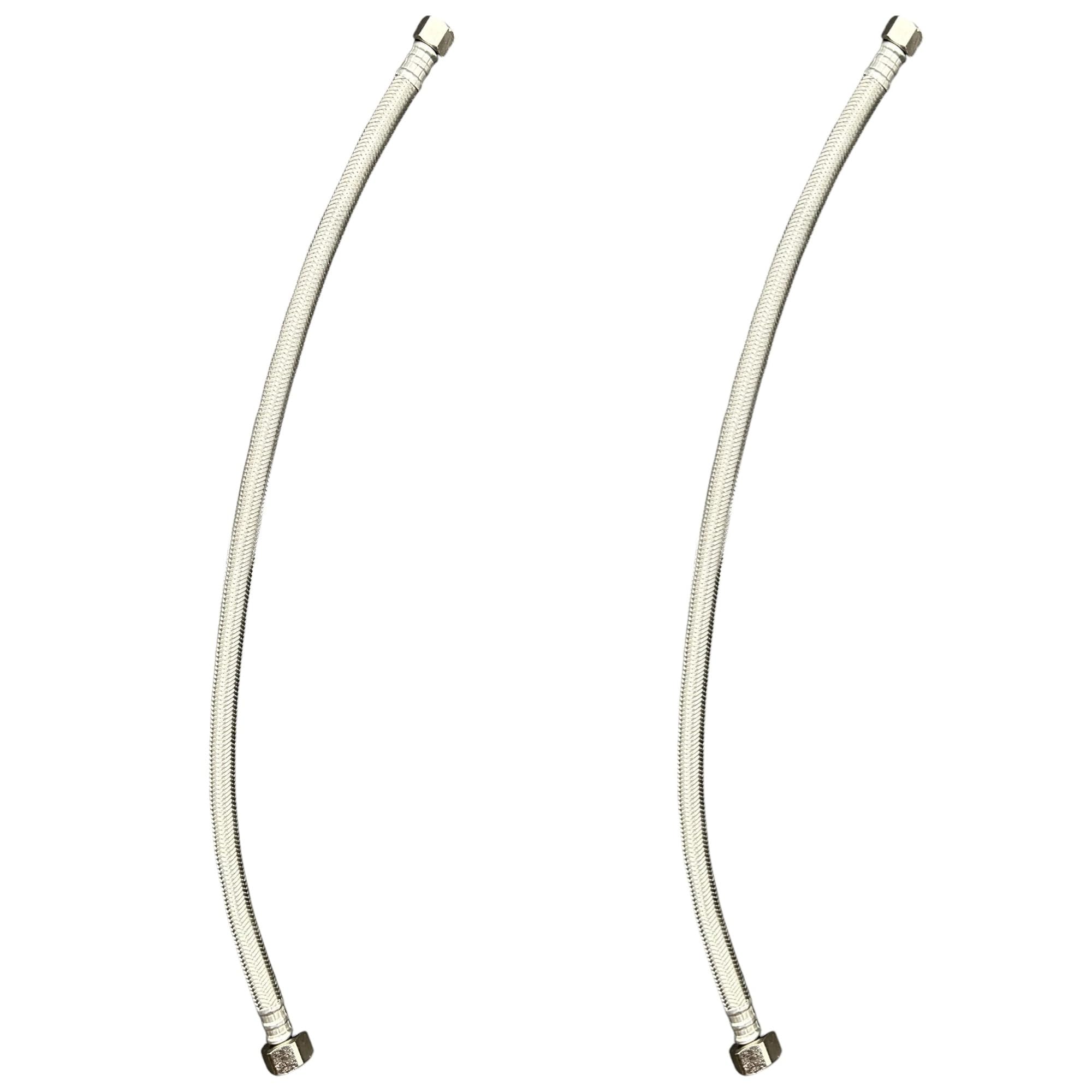WINDON BAY 20-Inch x 3/8" OD x 1/2" FIP Faucet Hose Connector, Braided Stainless Steel Supply Line, Certified Safe 2 pack