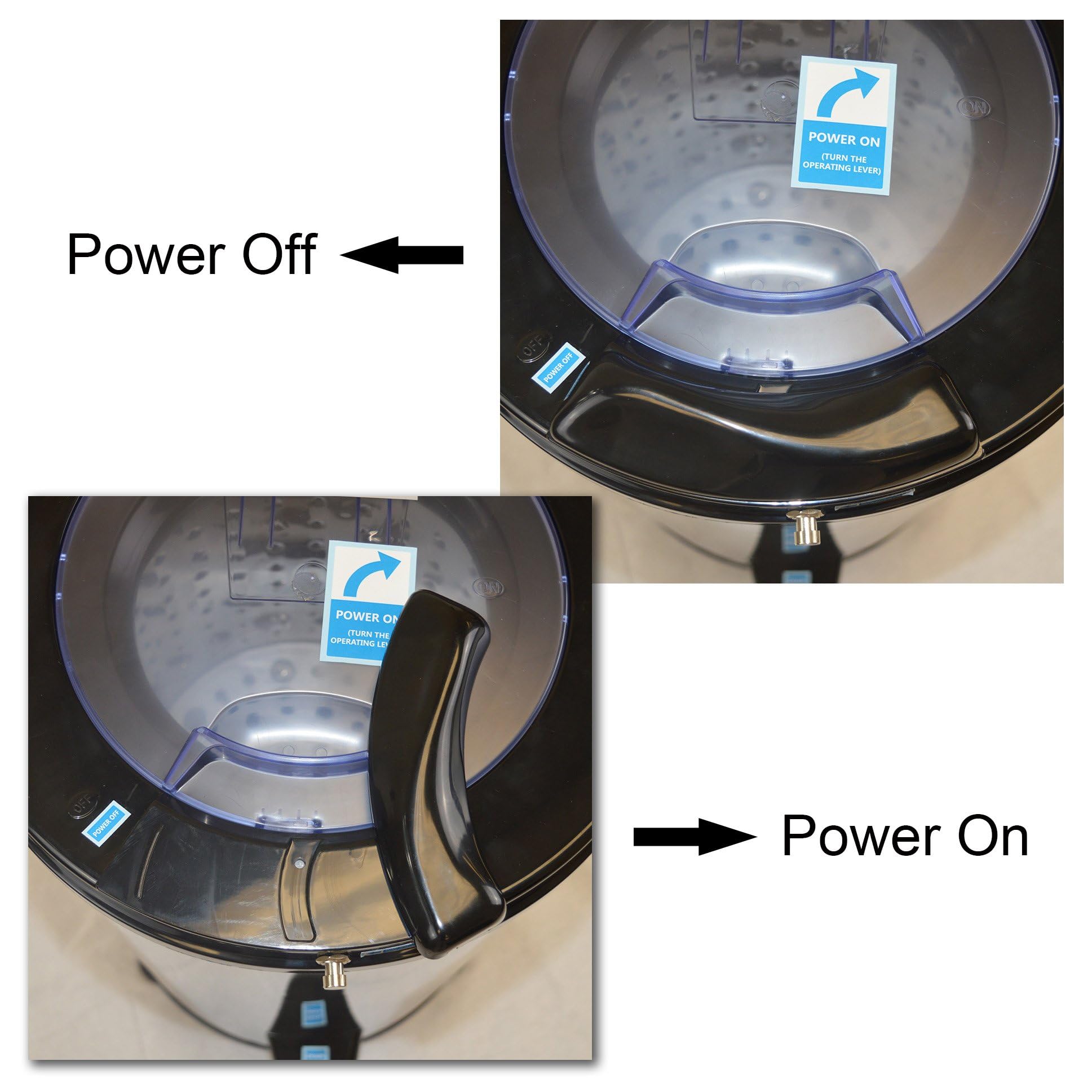 Panda 3200 RPM Portable Spin Dryer β 22lbs Capacity, Stainless Steel Drum & Outer Case, 110V β Stylish Silver Finish