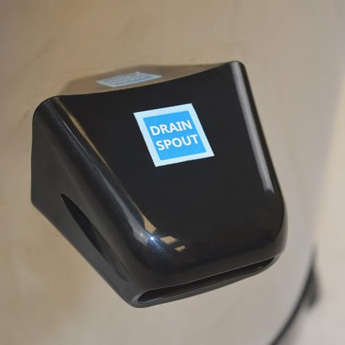 Panda 3200 RPM Portable Spin Dryer β 22lbs Capacity, Stainless Steel Drum & Outer Case, 110V β Stylish Silver Finish